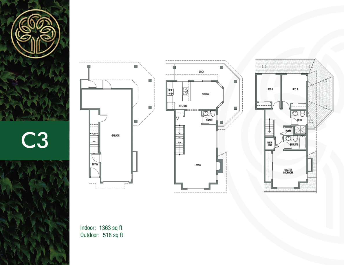 Stanley Green - C3 Floor Plan, New Westminster BC | Livabl