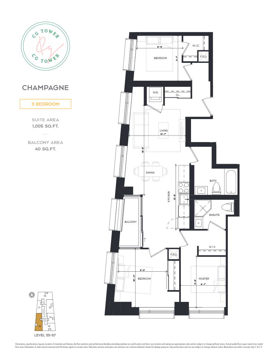 CG Tower Condos | Champagne | Floor Plans and Pricing