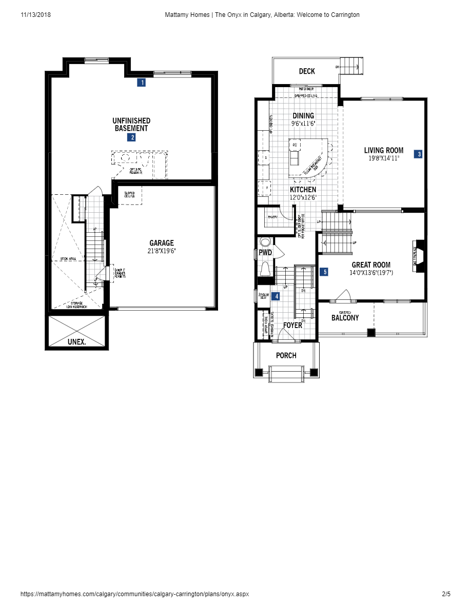 Carrington by Mattamy Homes - Onyx Floor Plan, Calgary AB | Livabl