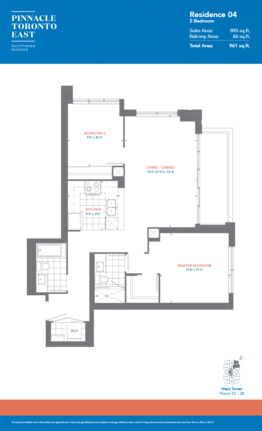 Pinnacle Toronto East | Residence 04 | Floor Plans and Pricing