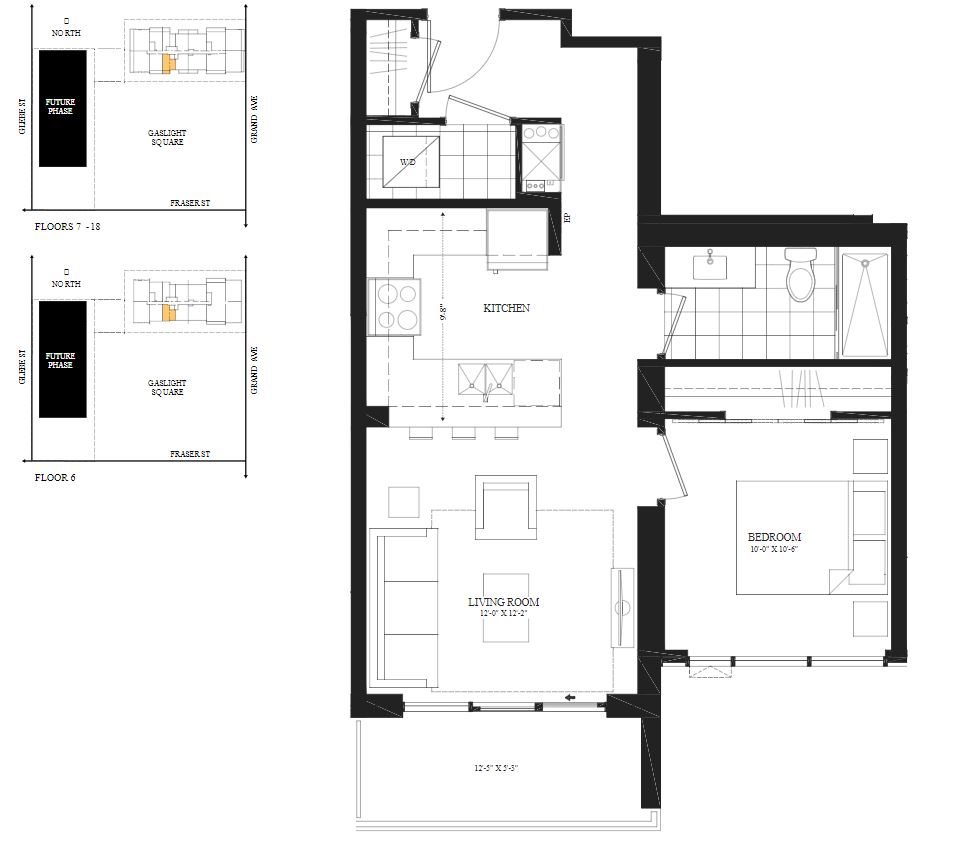 Fraser floor plan at The Gaslight District in Cambridge, ON