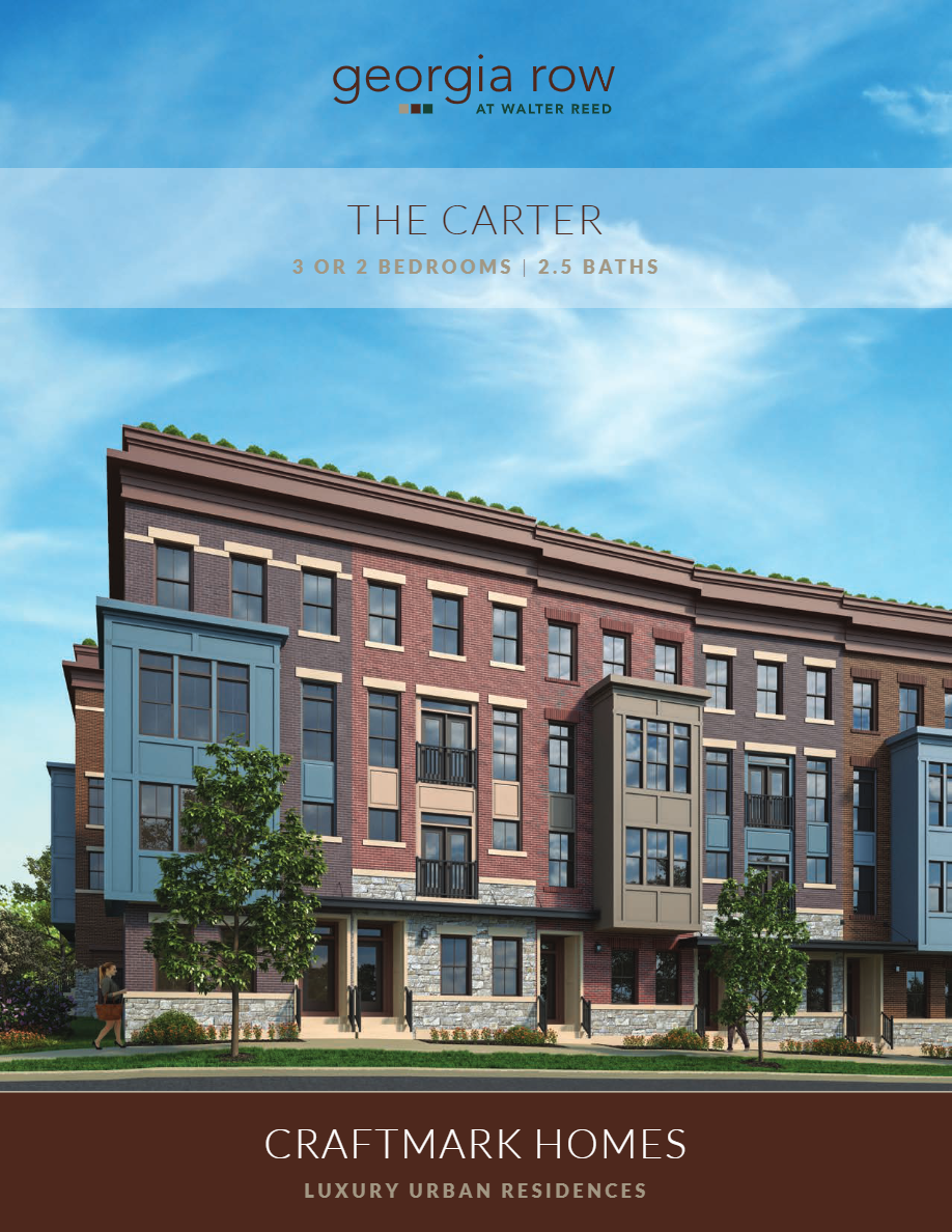 Georgia Row at Walter Reed | The Carter | Floor Plans and Pricing