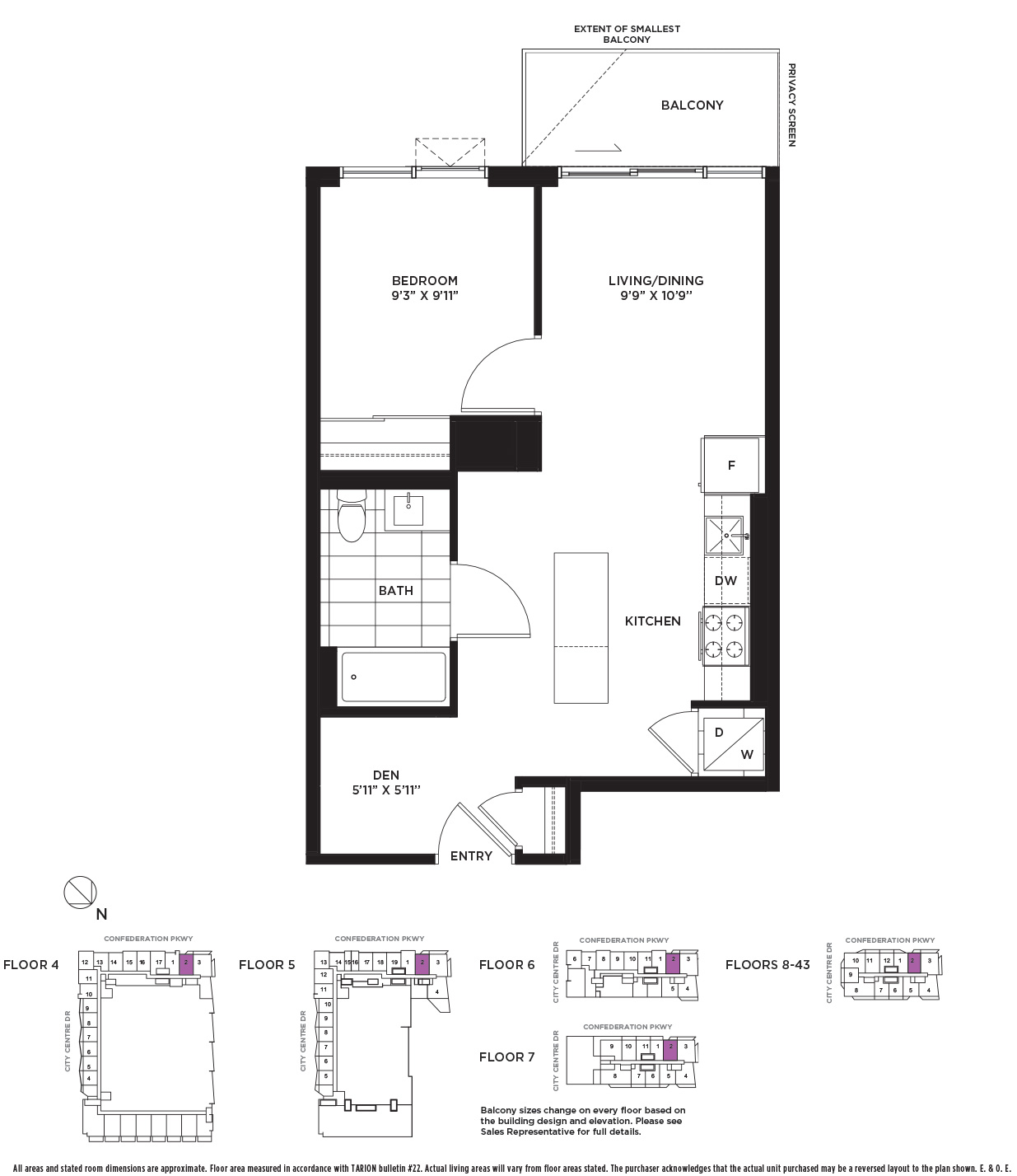 Wesley Tower at Daniels City Centre | The Clayhill | Floor Plans and ...