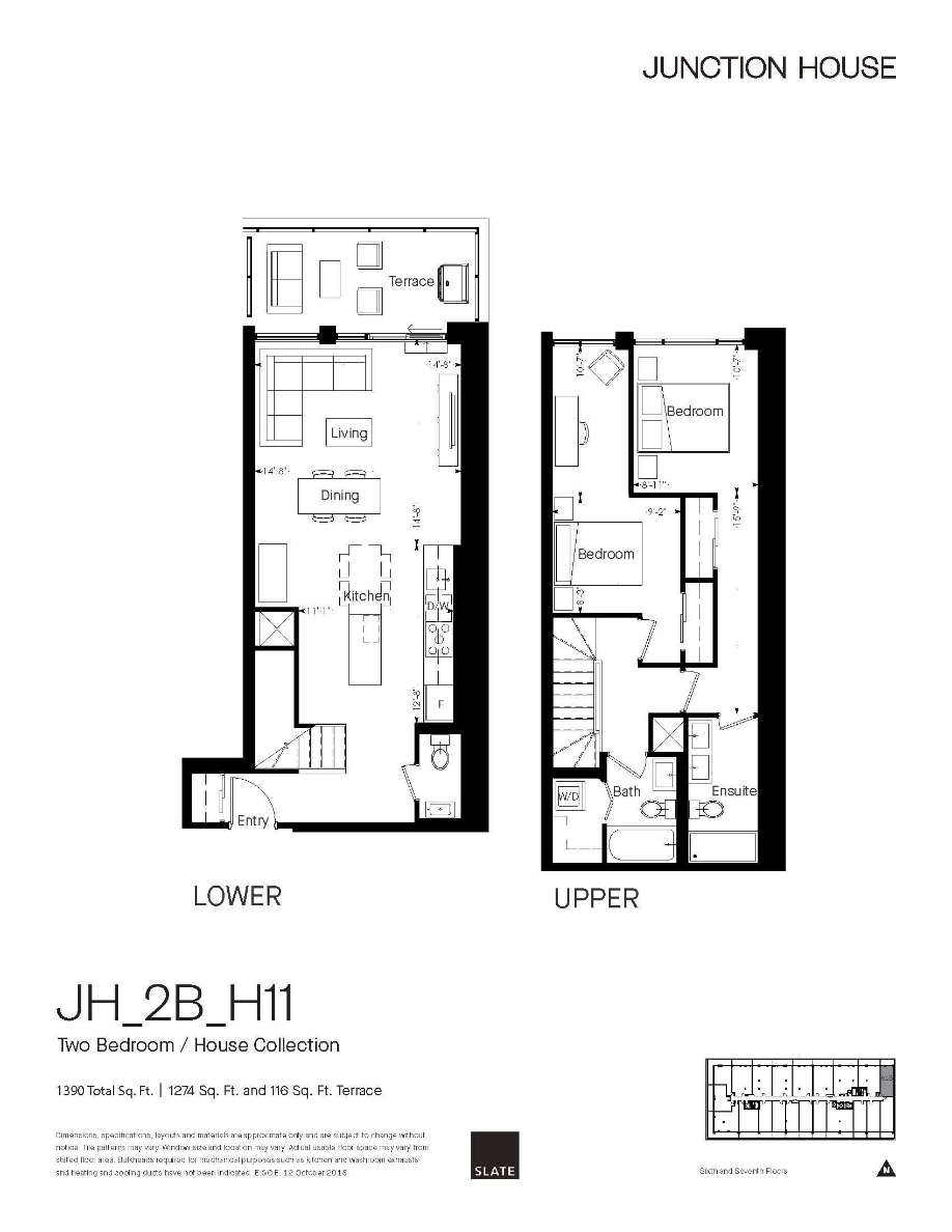 Junction House - JH_2B_H11 Floor Plan, Toronto ON | Livabl