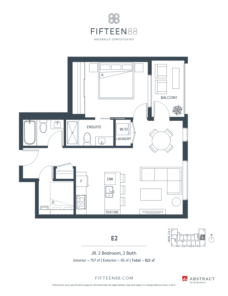 Fifteen88 | E2 | Floor Plans and Pricing