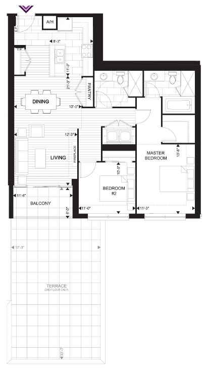 Gordon Square - 2G Floor Plan, Guelph ON | Livabl