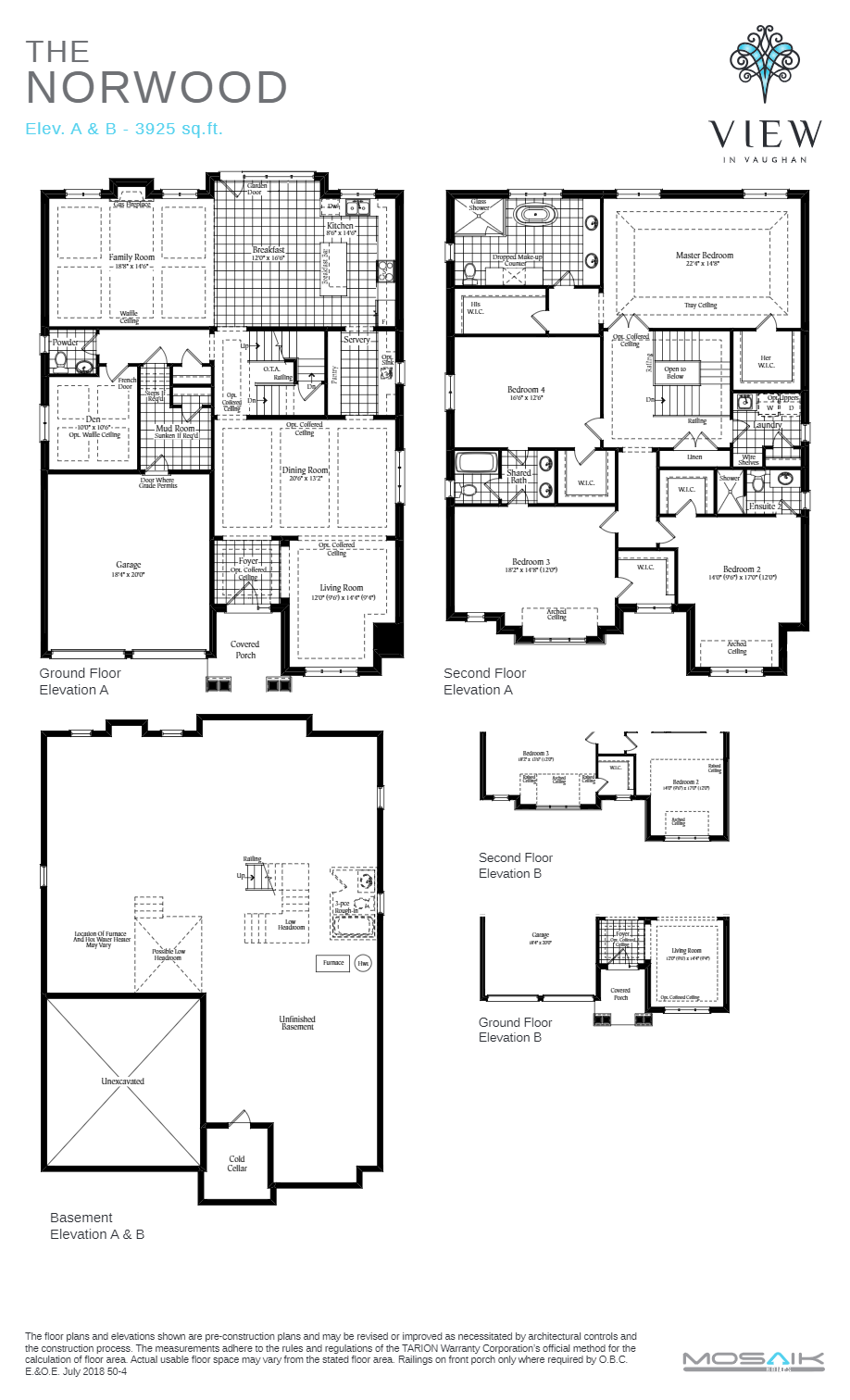 View in Vaughan - Phase 2 - The Norwood Floor Plan, Vaughan ON | Livabl