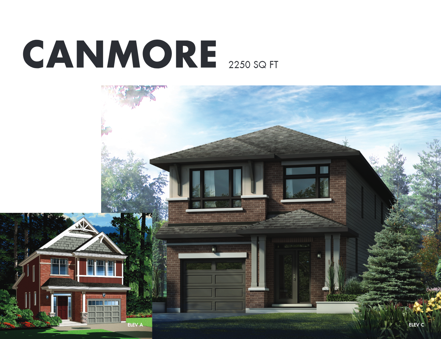 Canmore floor plan at Pathways at Findlay Creek (Richcraft) in Ottawa, ON