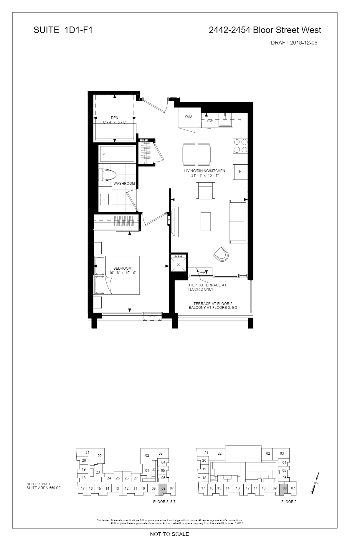 Bijou on Bloor Condos | 1D1-F1T | Floor Plans and Pricing