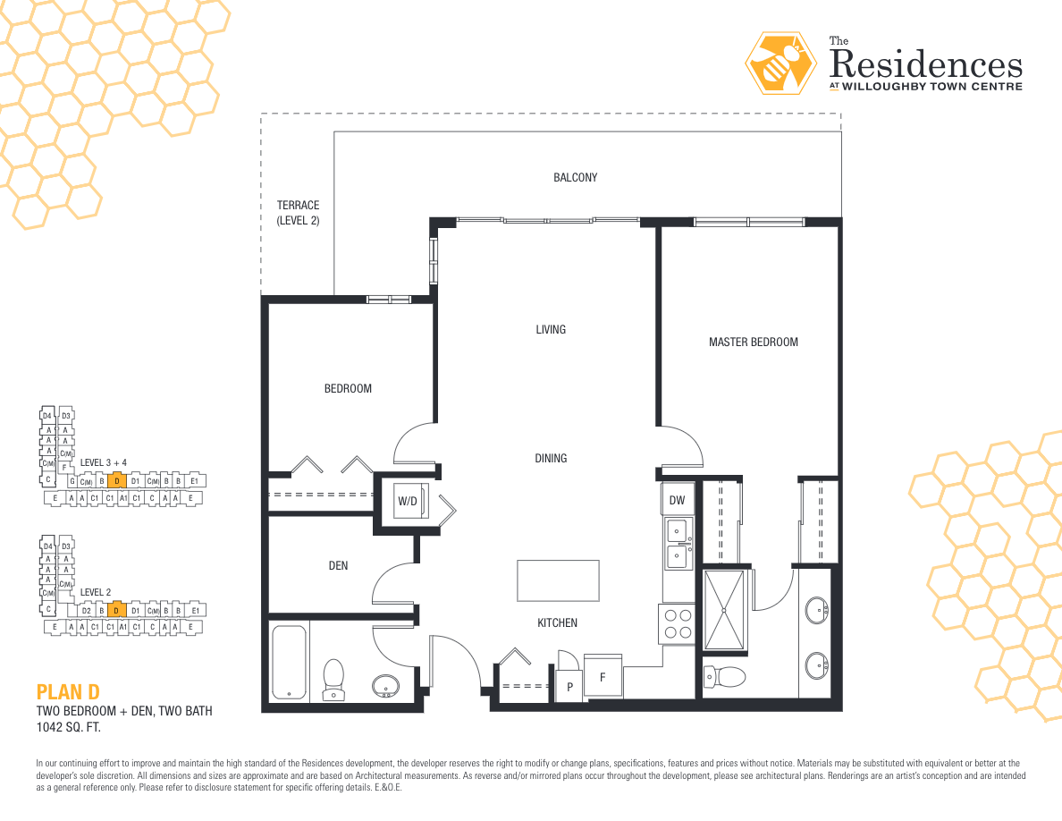 The Residences at Willoughby Town Centre - D Floor Plan, Langley ...