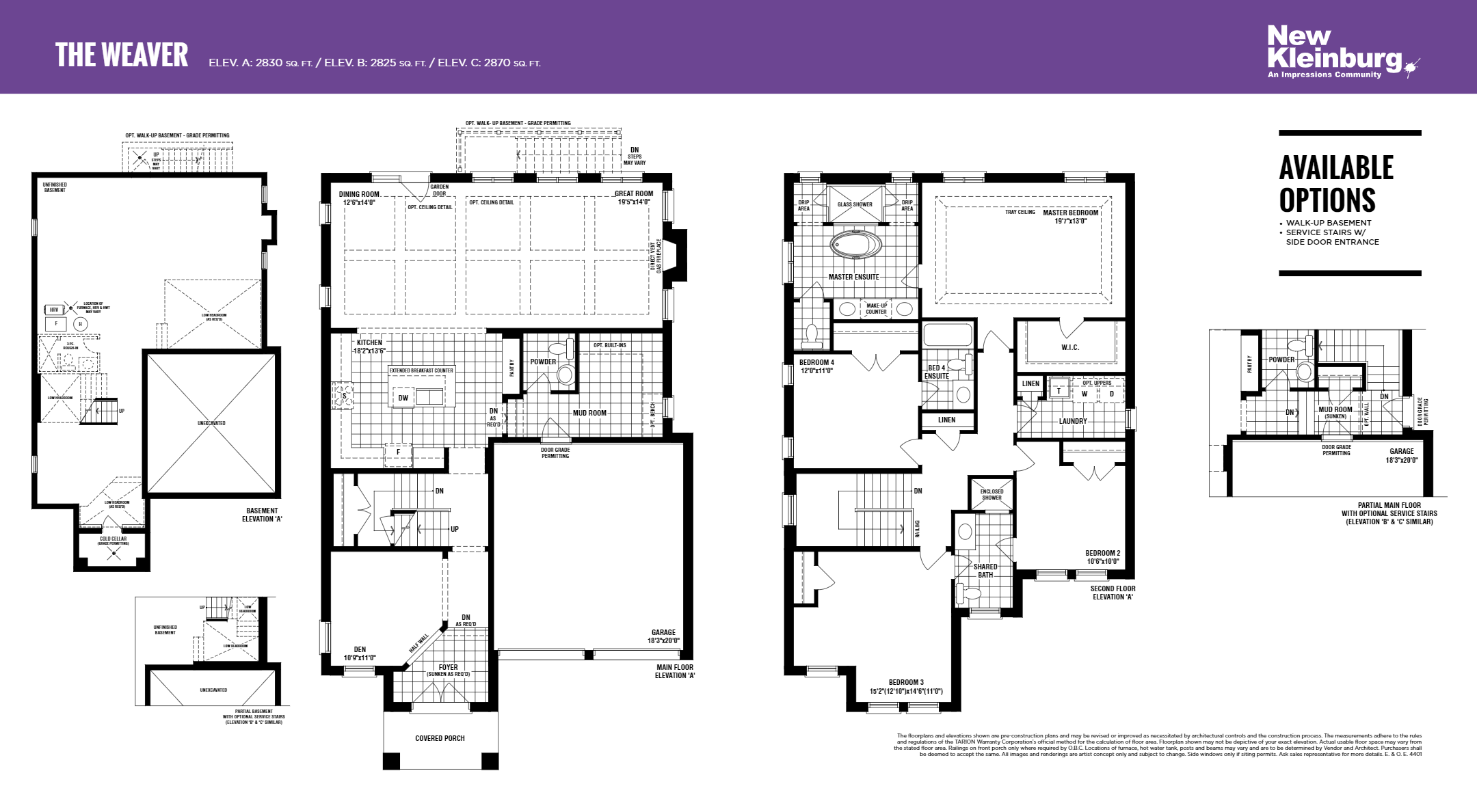 New Kleinburg | The Weaver | Floor Plans and Pricing