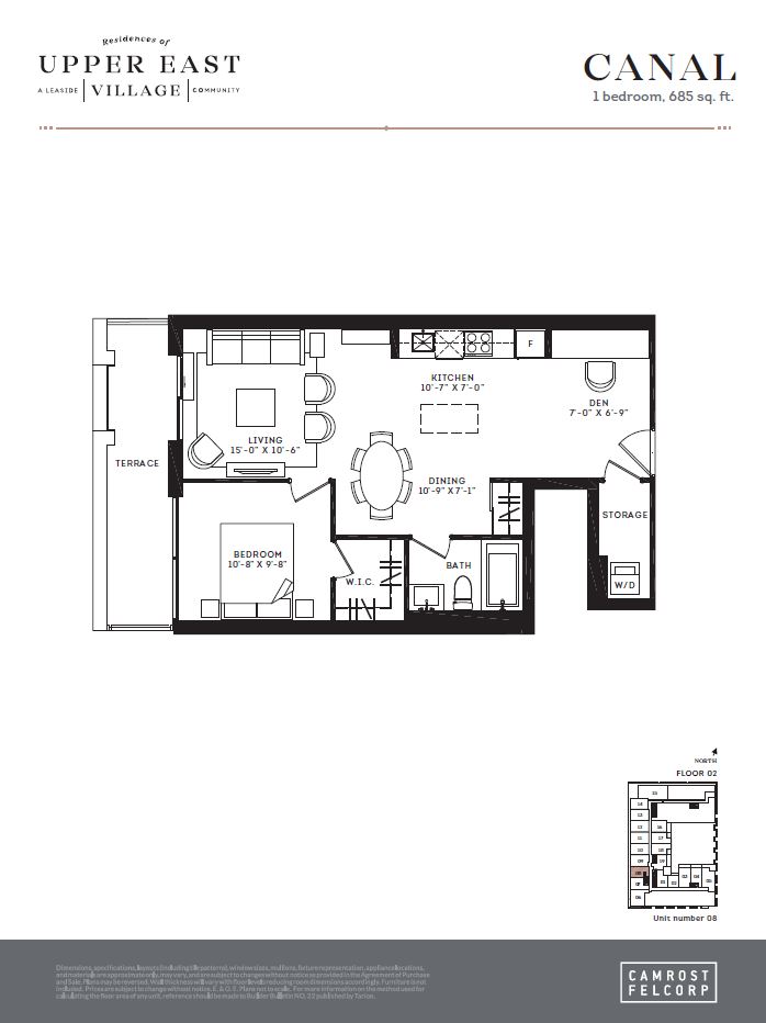 BeSpoke Series at Upper East Village - Canal Floor Plan, Toronto ON ...