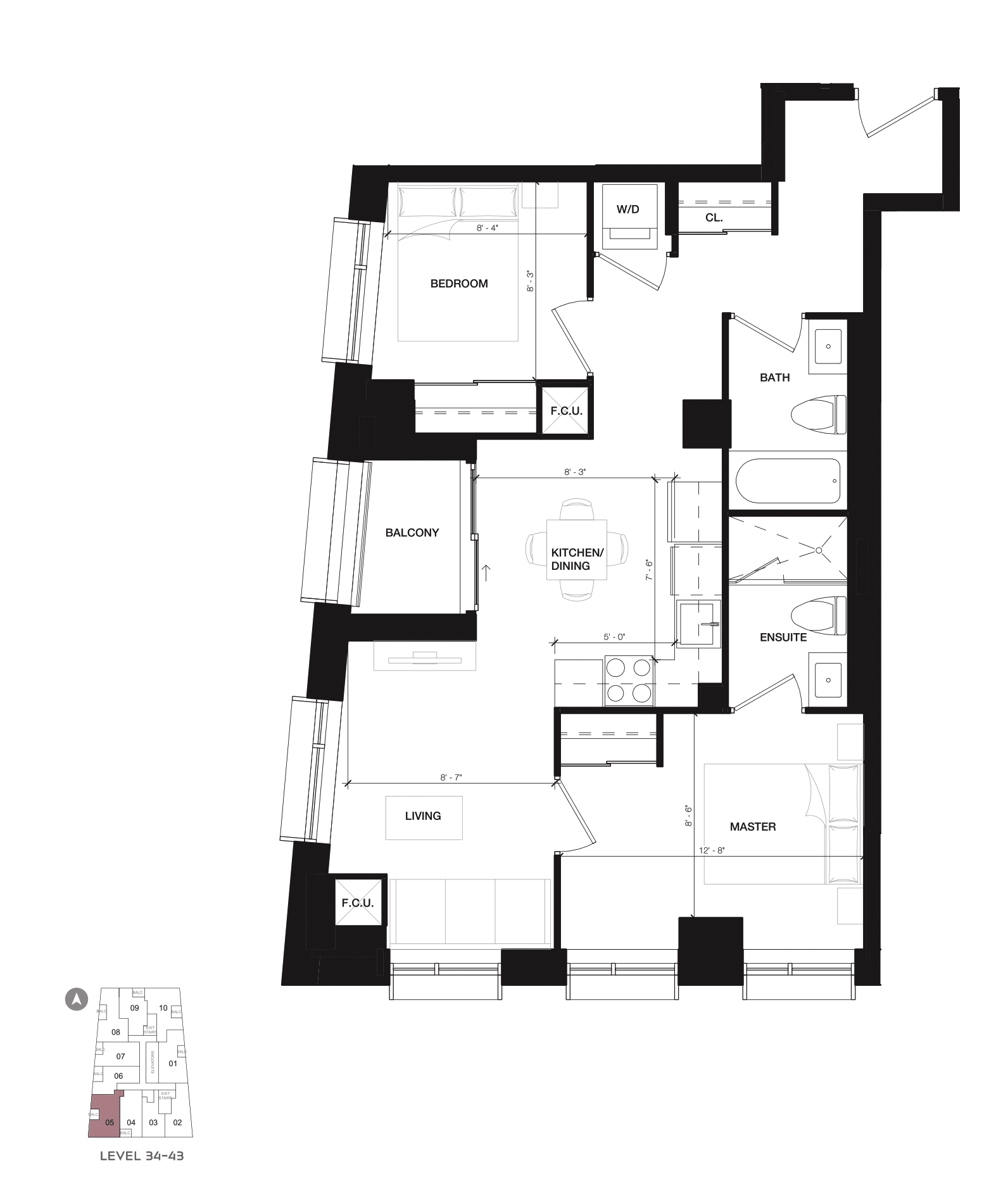 CG Tower - Indigo Floor Plan, Vaughan ON | Livabl