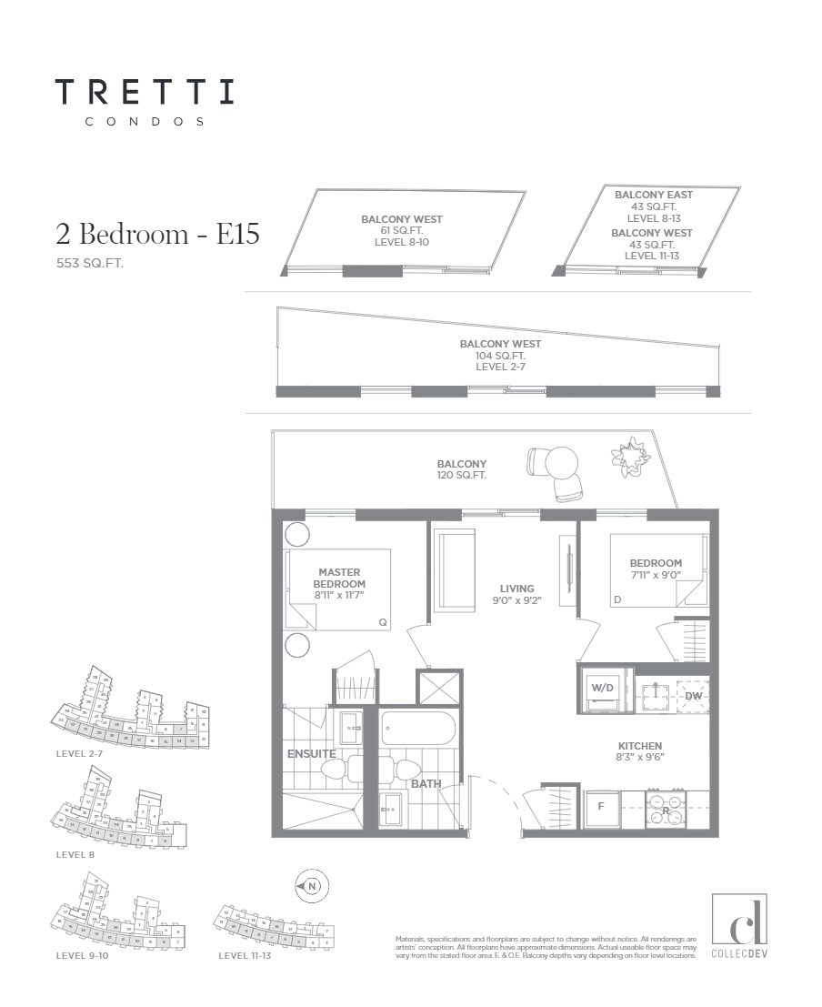 Tretti Condos - E15 Floor Plan, Toronto ON | Livabl