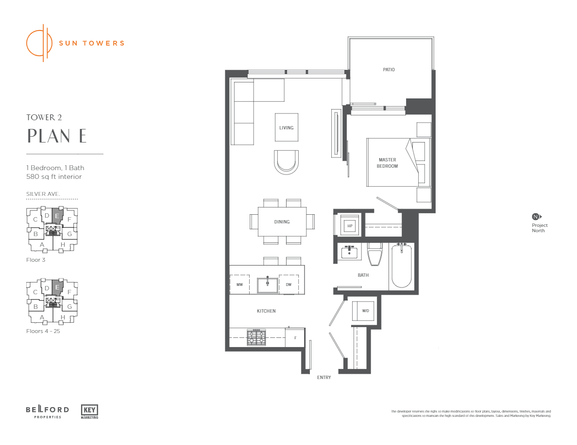 Sun Towers II - E Floor Plan, Burnaby BC | Livabl