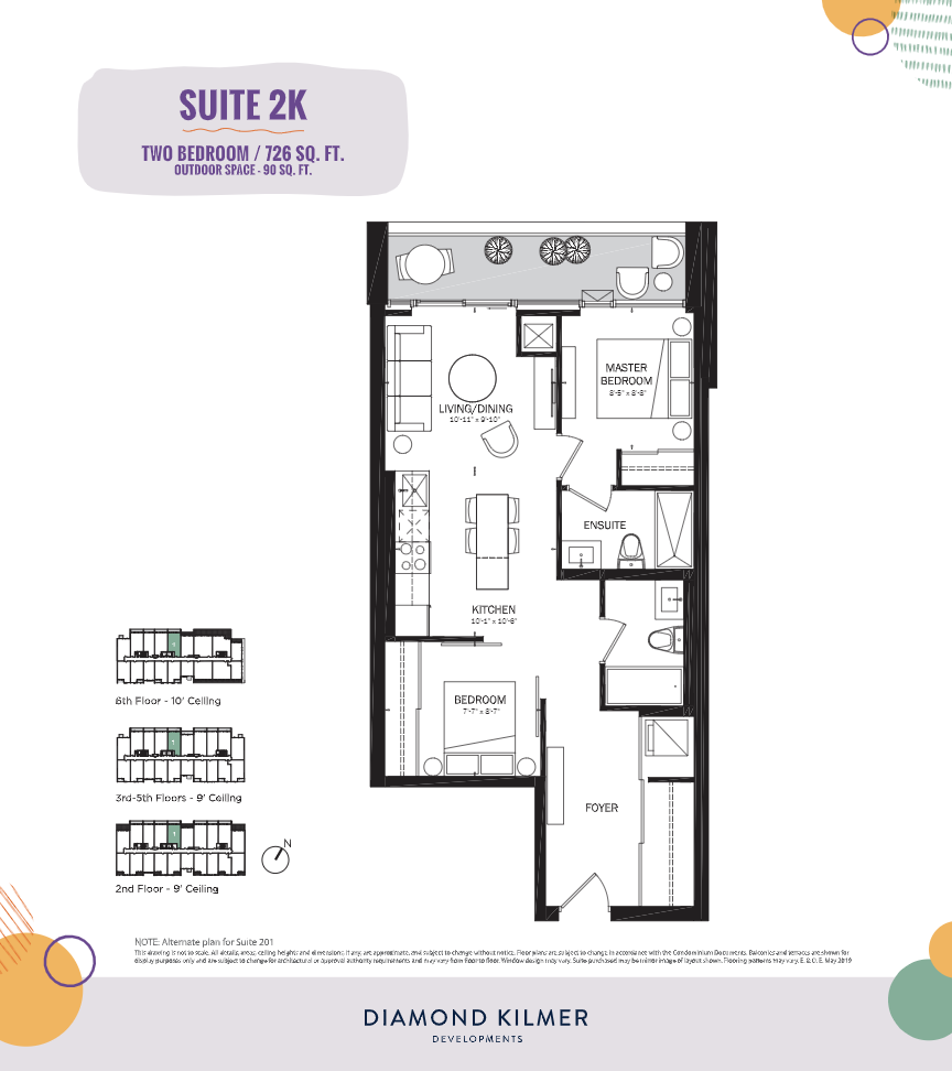2K floor plan at Reunion Crossing in Toronto, ON