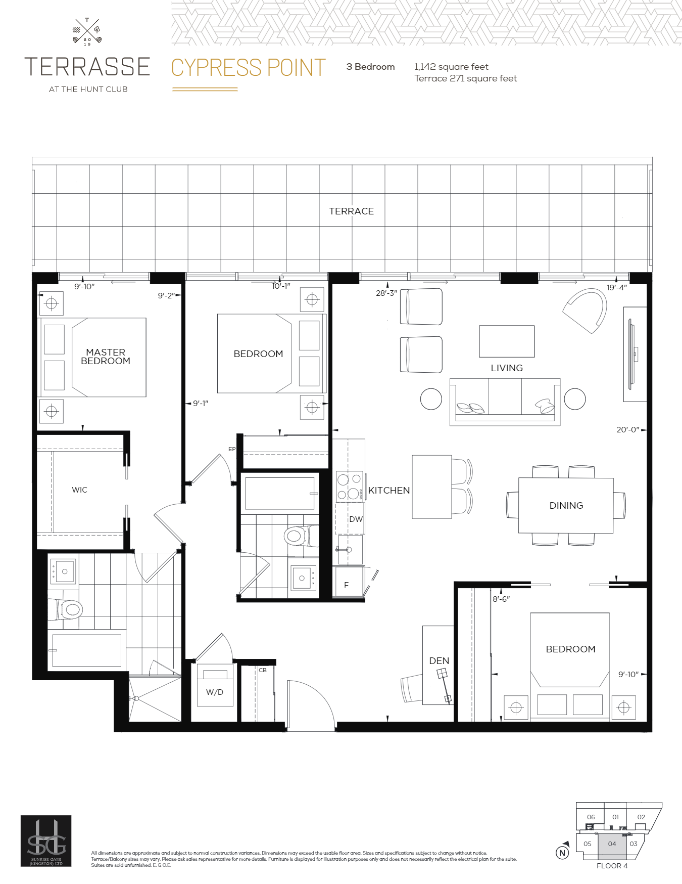 Terrasse at The Hunt Club | Cypress Point | Floor Plans and Pricing