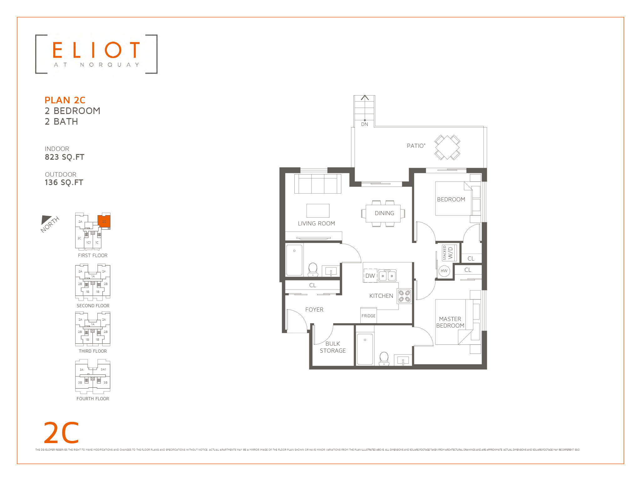 Eliot at Norquay - 2C Floor Plan, Vancouver BC | Livabl