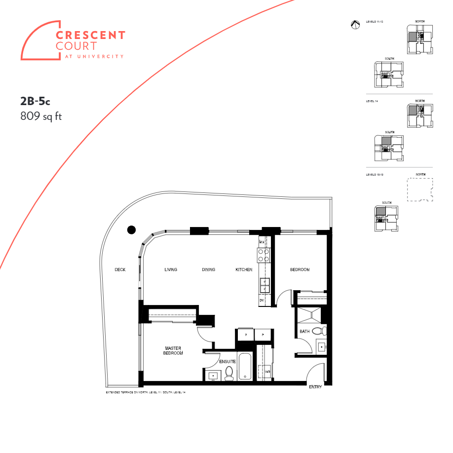 Crescent Court - 2B-5c Floor Plan, Burnaby BC | Livabl