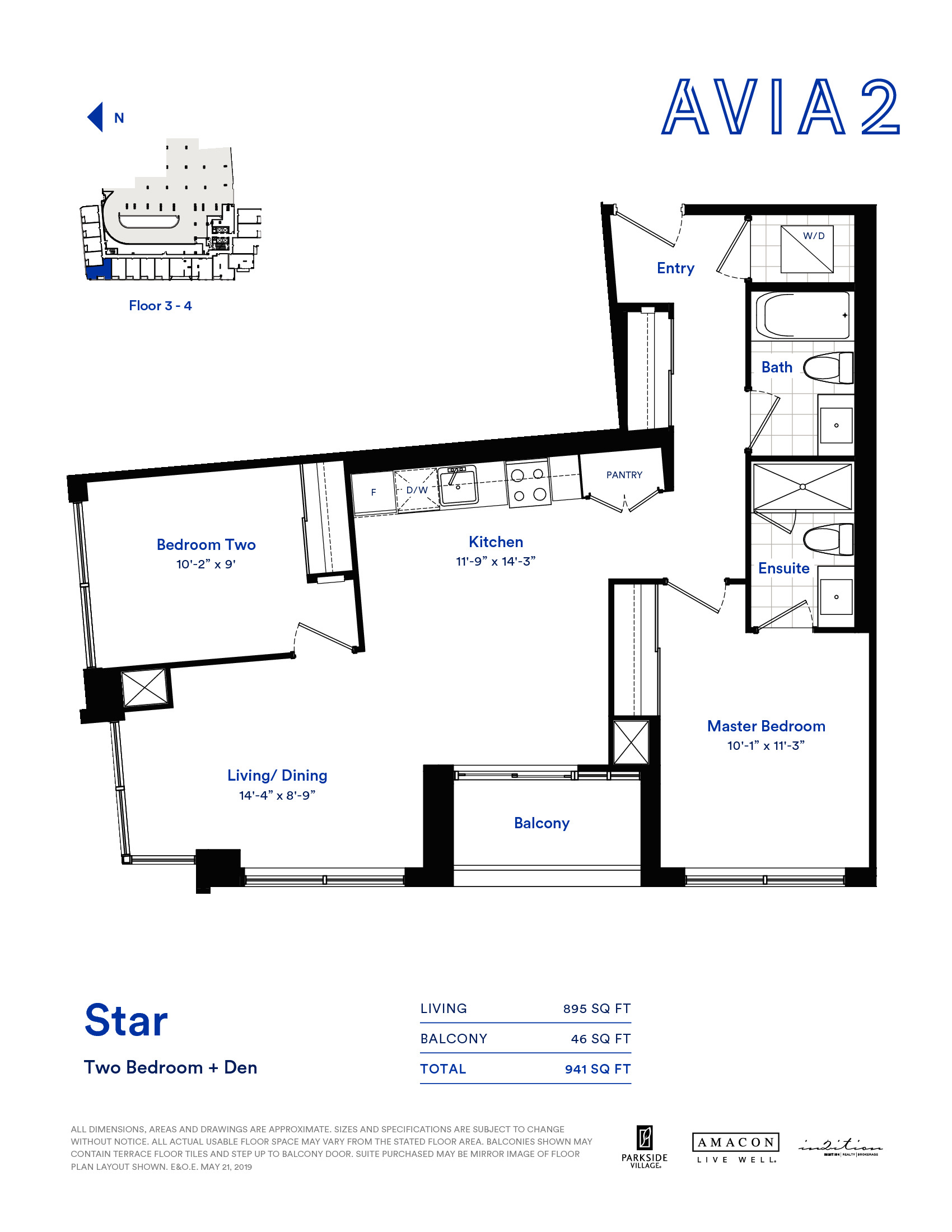Star floor plan at Avia 2 in Mississauga, ON