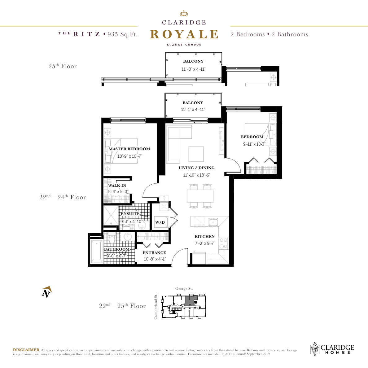 Claridge Royale - Ritz Floor Plan, Ottawa ON | Livabl