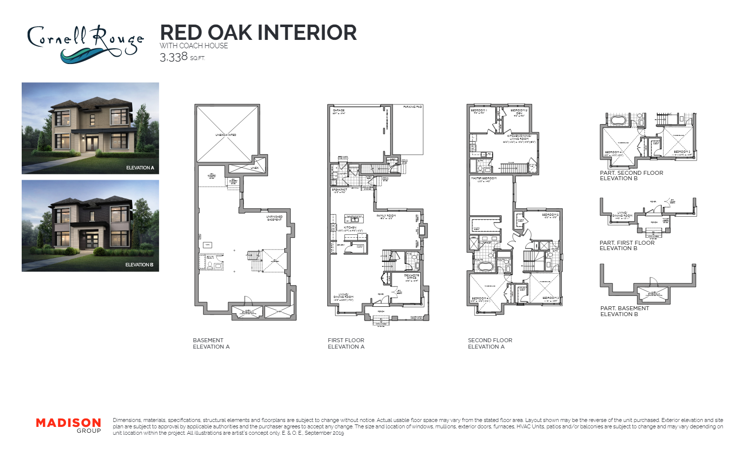 Cornell Rouge Phase 7 | Red Oak Interior | Floor Plans and Pricing