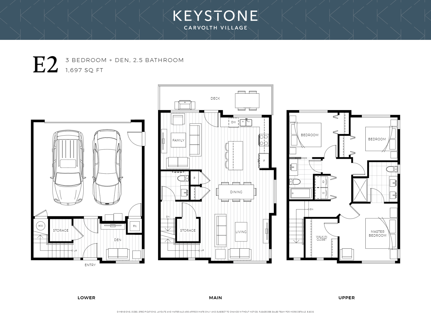 Keystone - E2 Floor Plan, Langley Township BC | Livabl