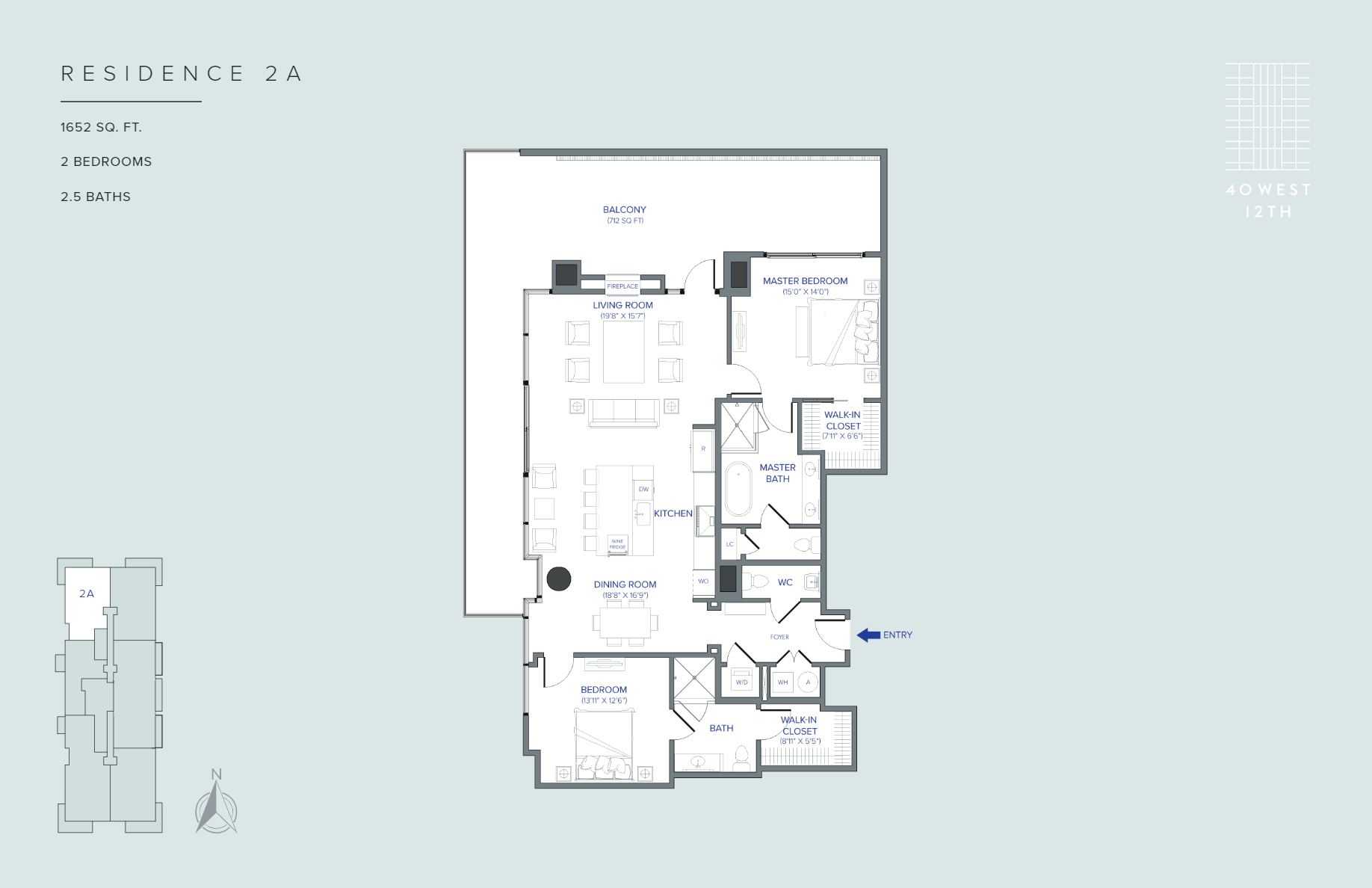 40 West 12th | 2A | Floor Plans and Pricing