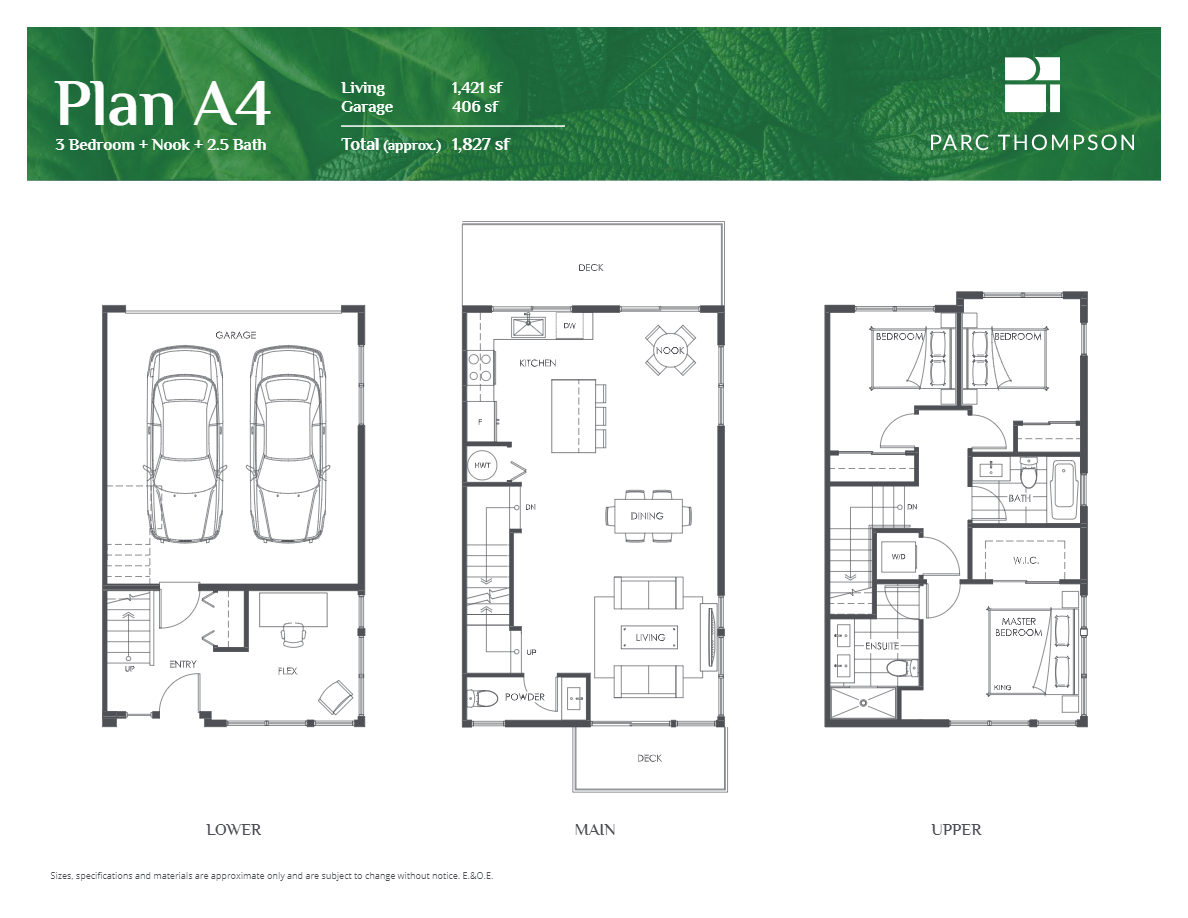 Parc Thompson - A4 Floor Plan, Richmond BC | Livabl