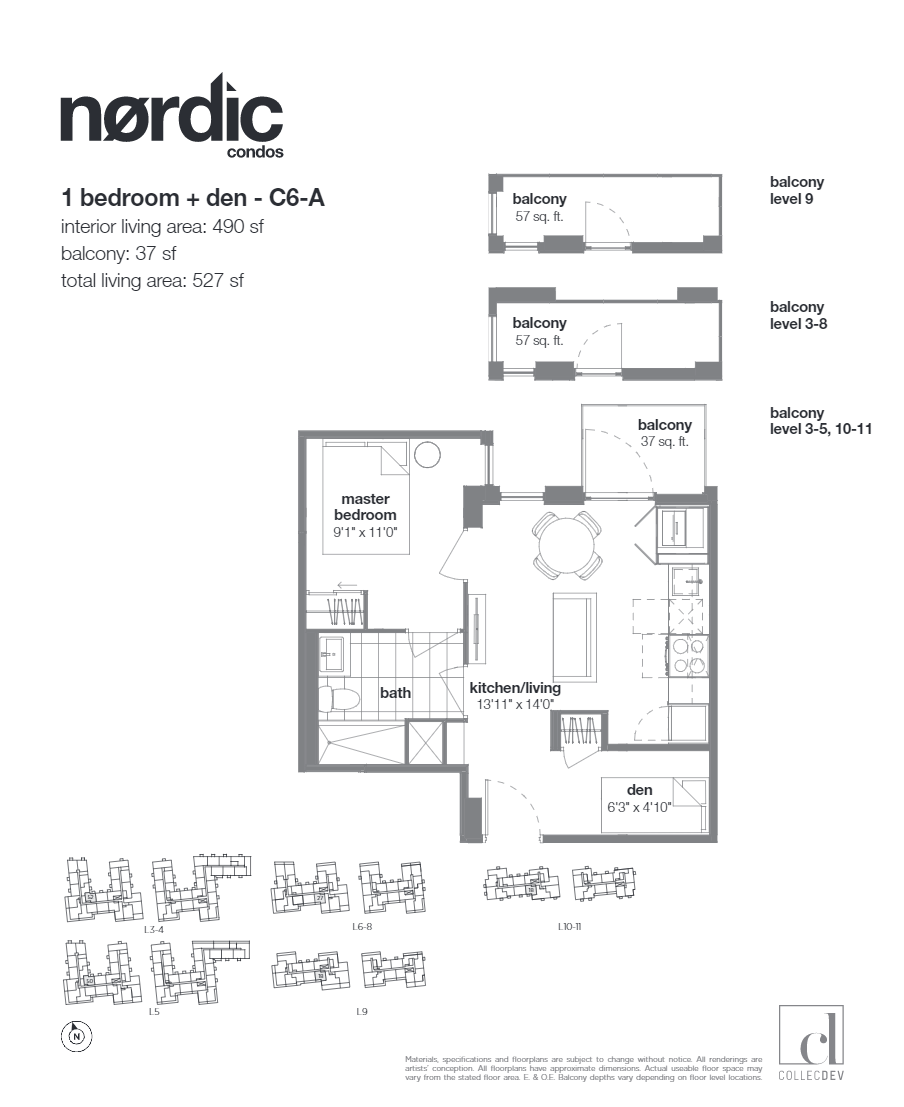 Nordic Condos | C6-A | Floor Plans and Pricing