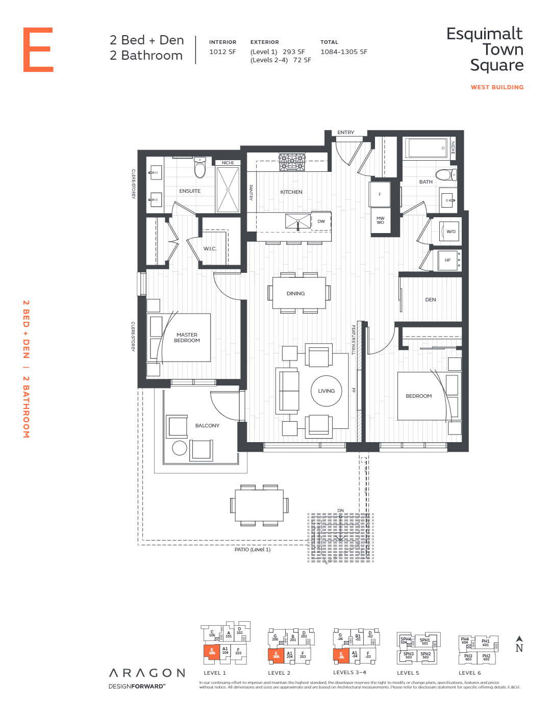 Esquimalt Town Square - E Floor Plan, Esquimalt BC | Livabl