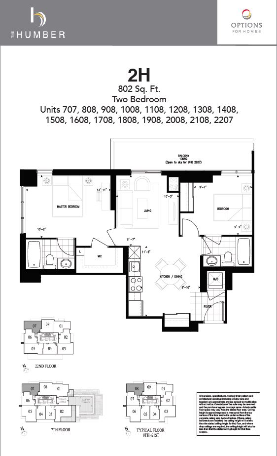 The Humber - 2H Floor Plan, Toronto ON | Livabl