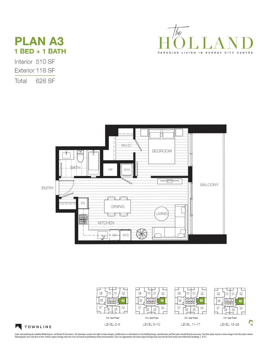 The Holland - A3 Floor Plan, Surrey BC | Livabl