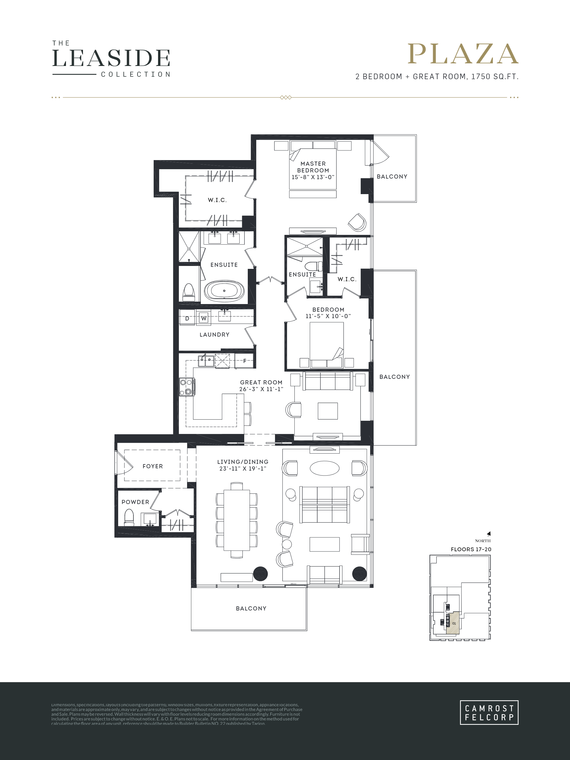 BeSpoke Series at Upper East Village - Plaza Floor Plan, Toronto ON ...