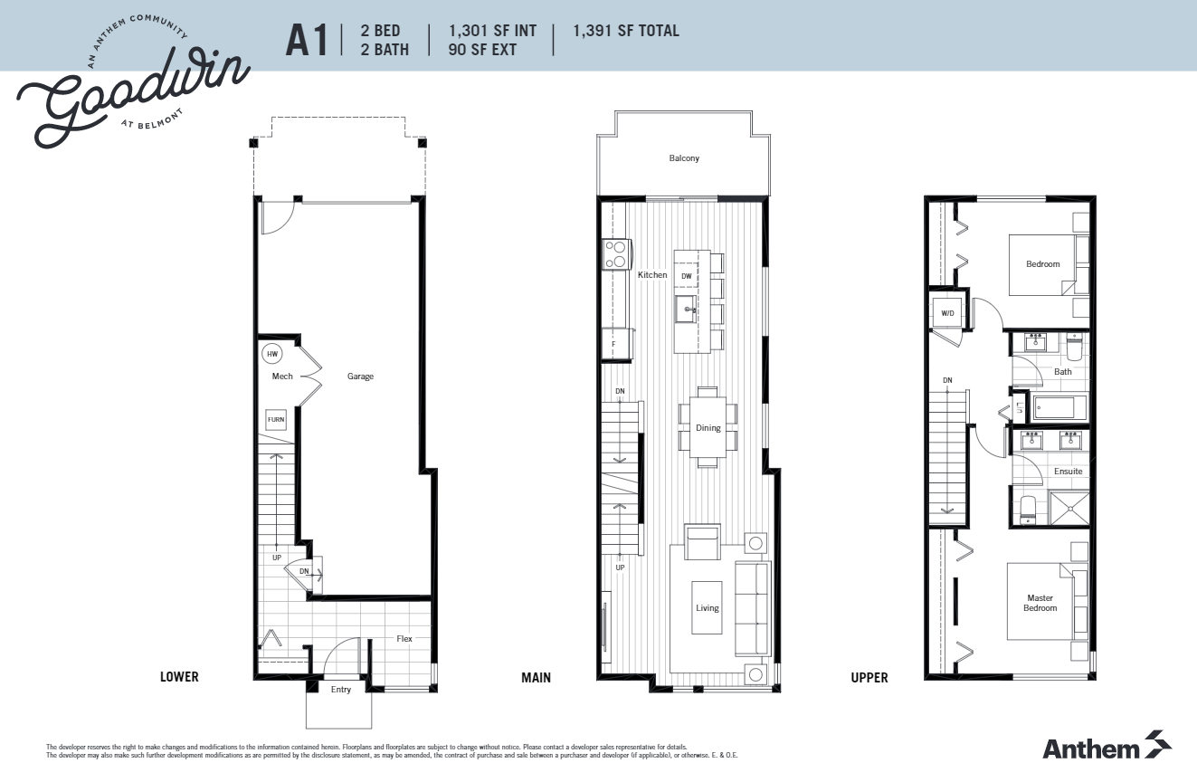 Goodwin - A1 Floor Plan, Calgary AB | Livabl