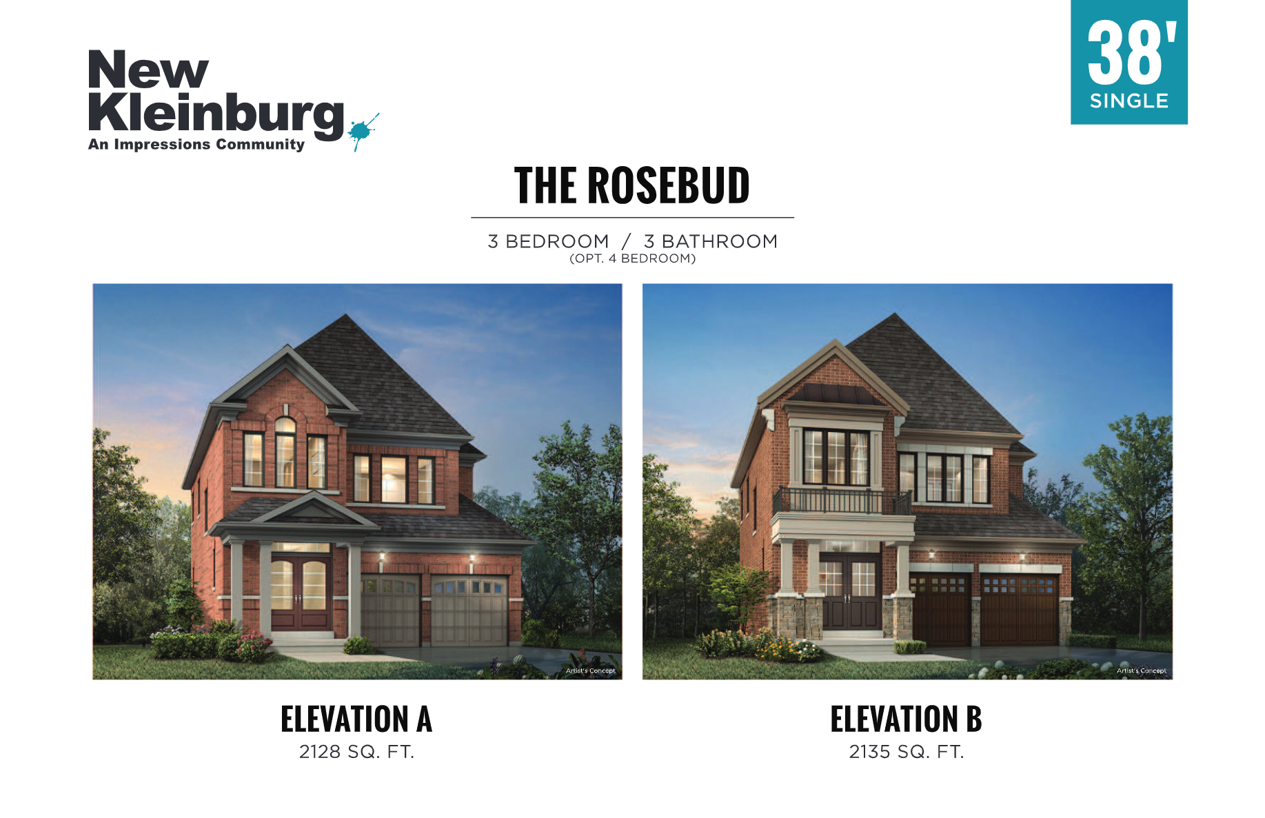 New Kleinburg - The Rosebud Floor Plan, Vaughan ON | Livabl