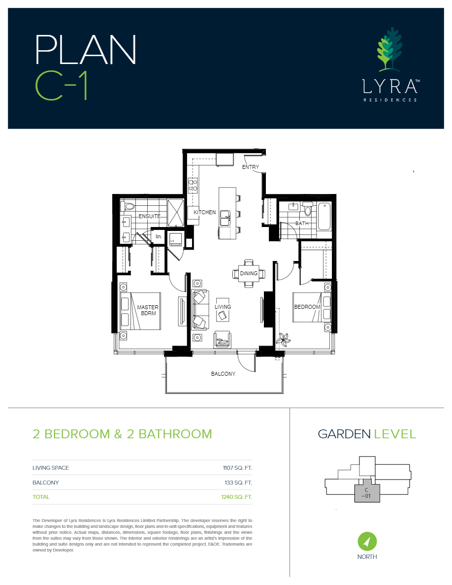 Lyra Residences Phase 2 - C1 Floor Plan, Saanich BC | Livabl