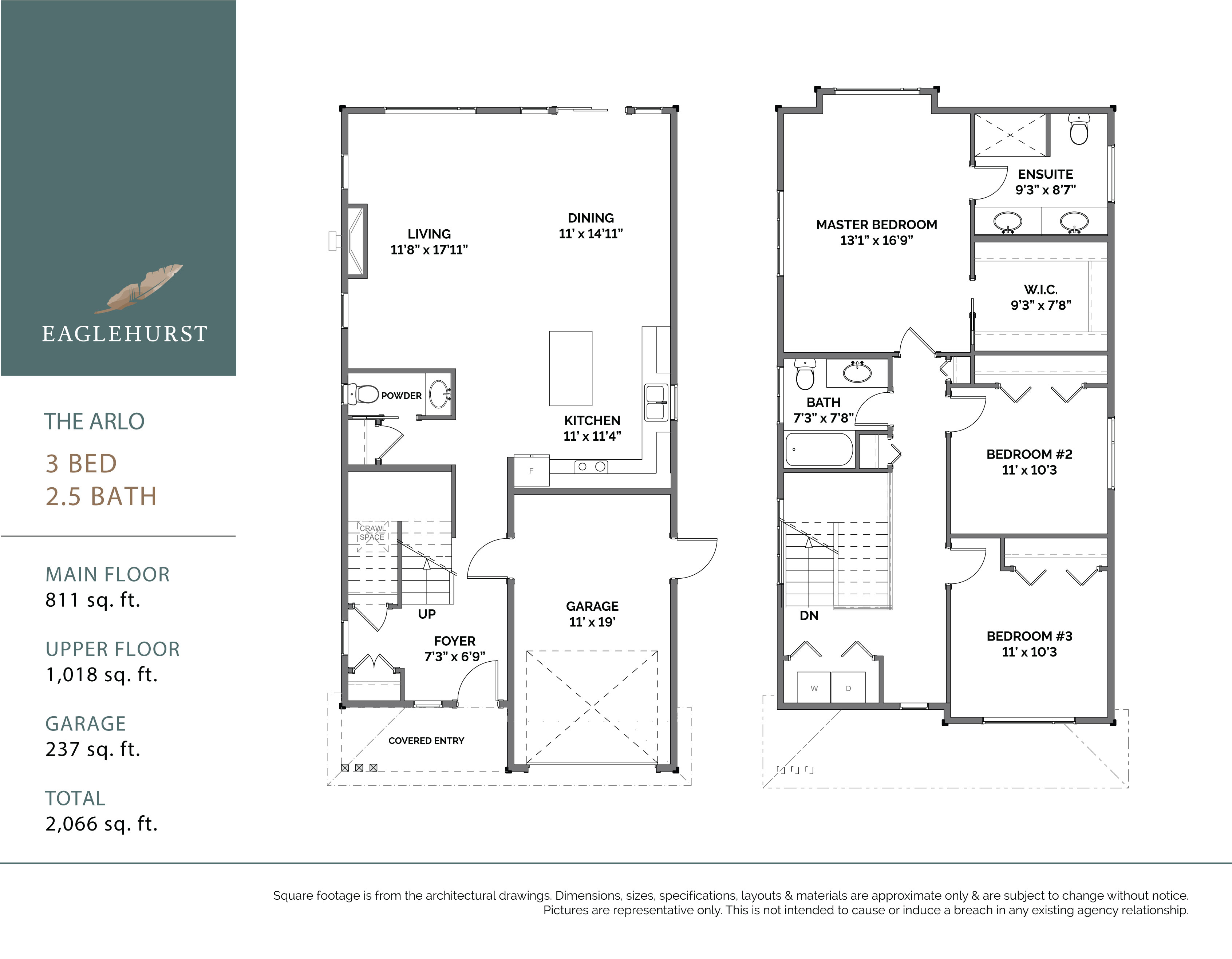 Eaglehurst Homes - The Arlo Floor Plan, North Saanich BC | Livabl