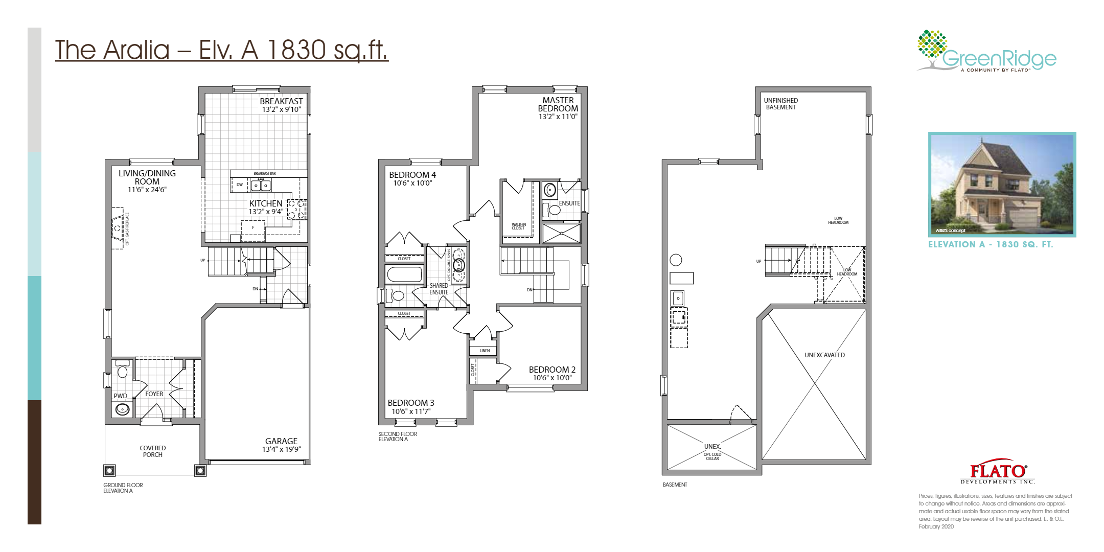 GreenRidge - Phase 1 | The Aralia | Floor Plans and Pricing