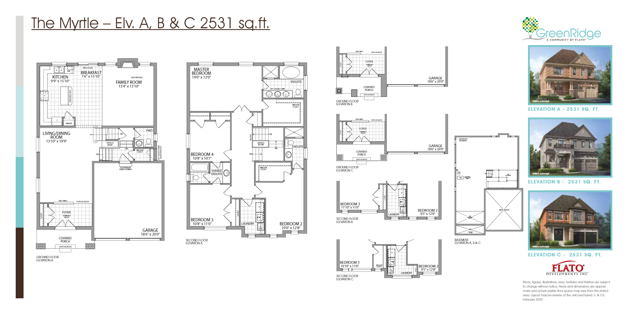 GreenRidge - Phase 1 | The Myrtle | Floor Plans and Pricing