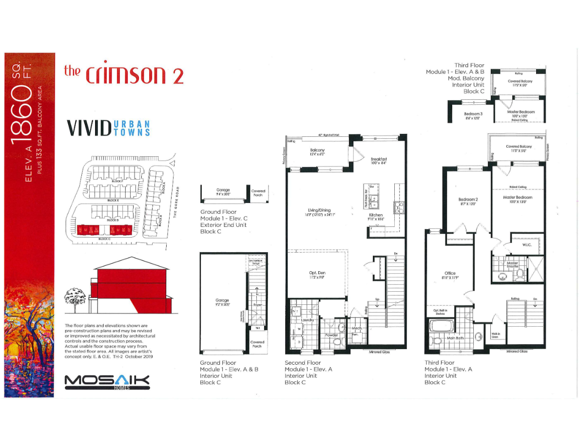 Vivid Urban Towns | The Crimson 2 | Floor Plans and Pricing