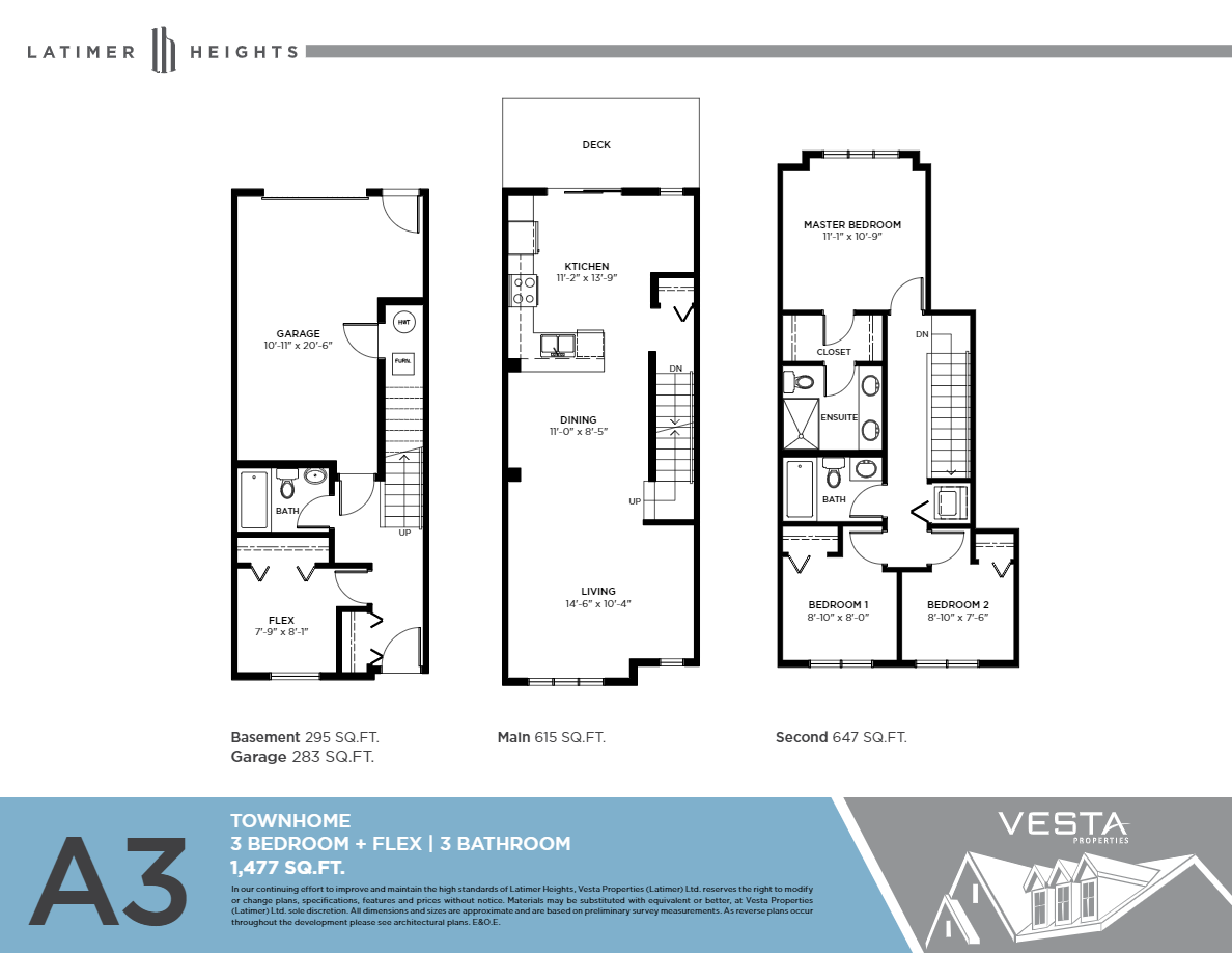 Latimer Heights | TH A3 | Floor Plans and Pricing