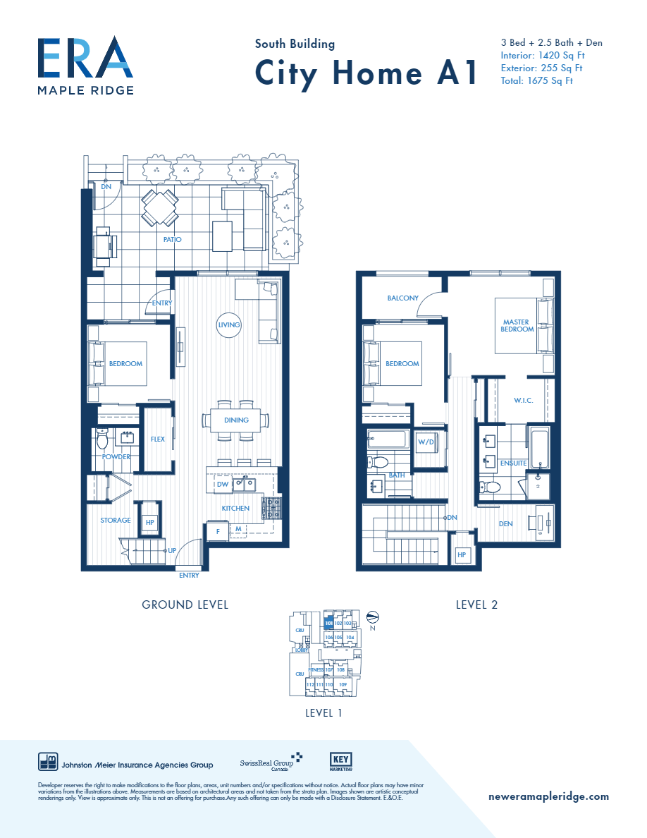 ERA - South Building City Home A1 Floor Plan, Maple Ridge BC | Livabl