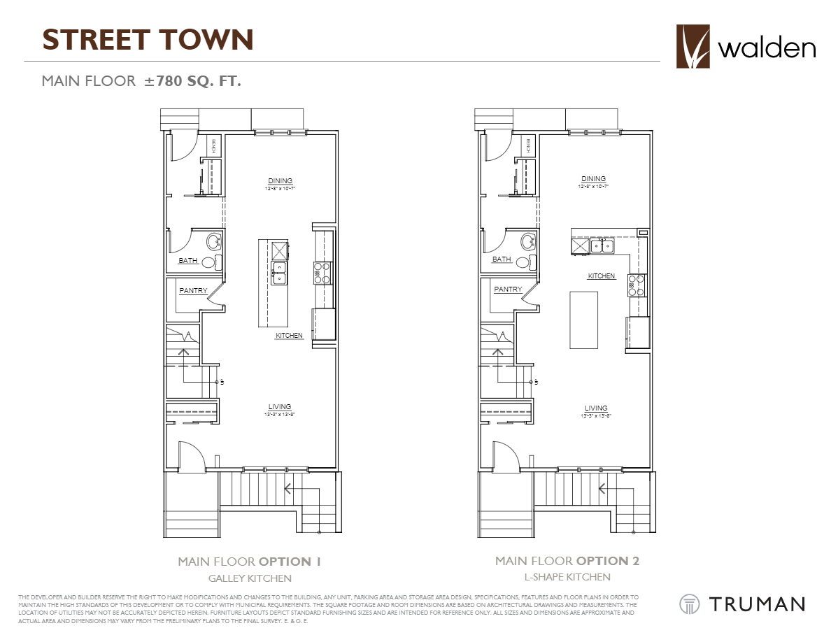 Walden - Street Town Floor Plan, Calgary AB | Livabl