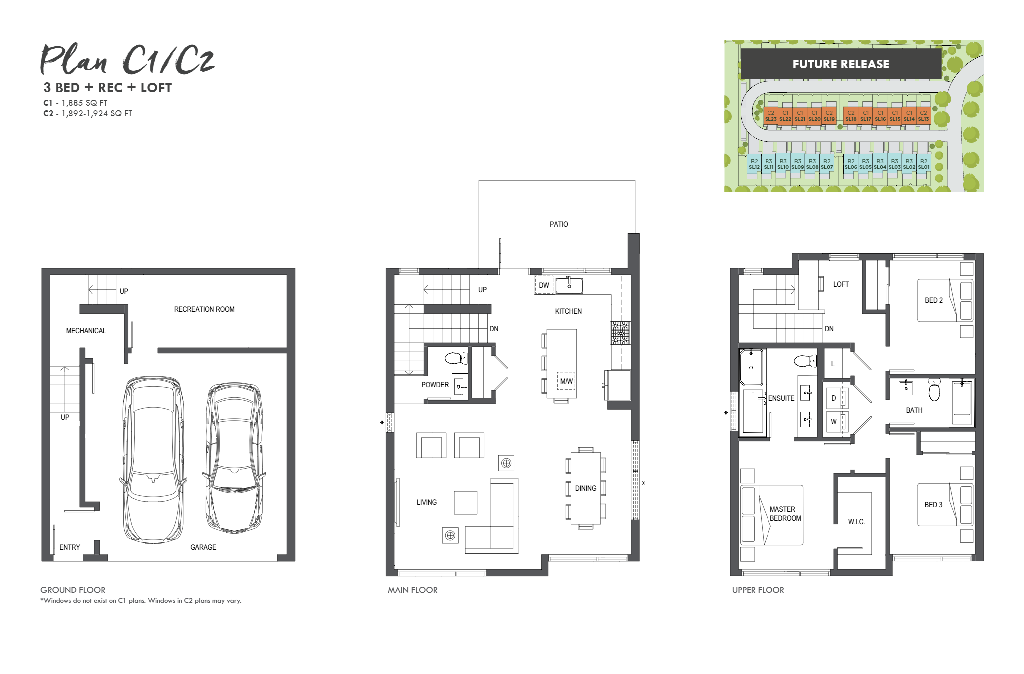 Seymour Village Hilltop - C2 Floor Plan, Burrard Inlet 3 BC | Livabl