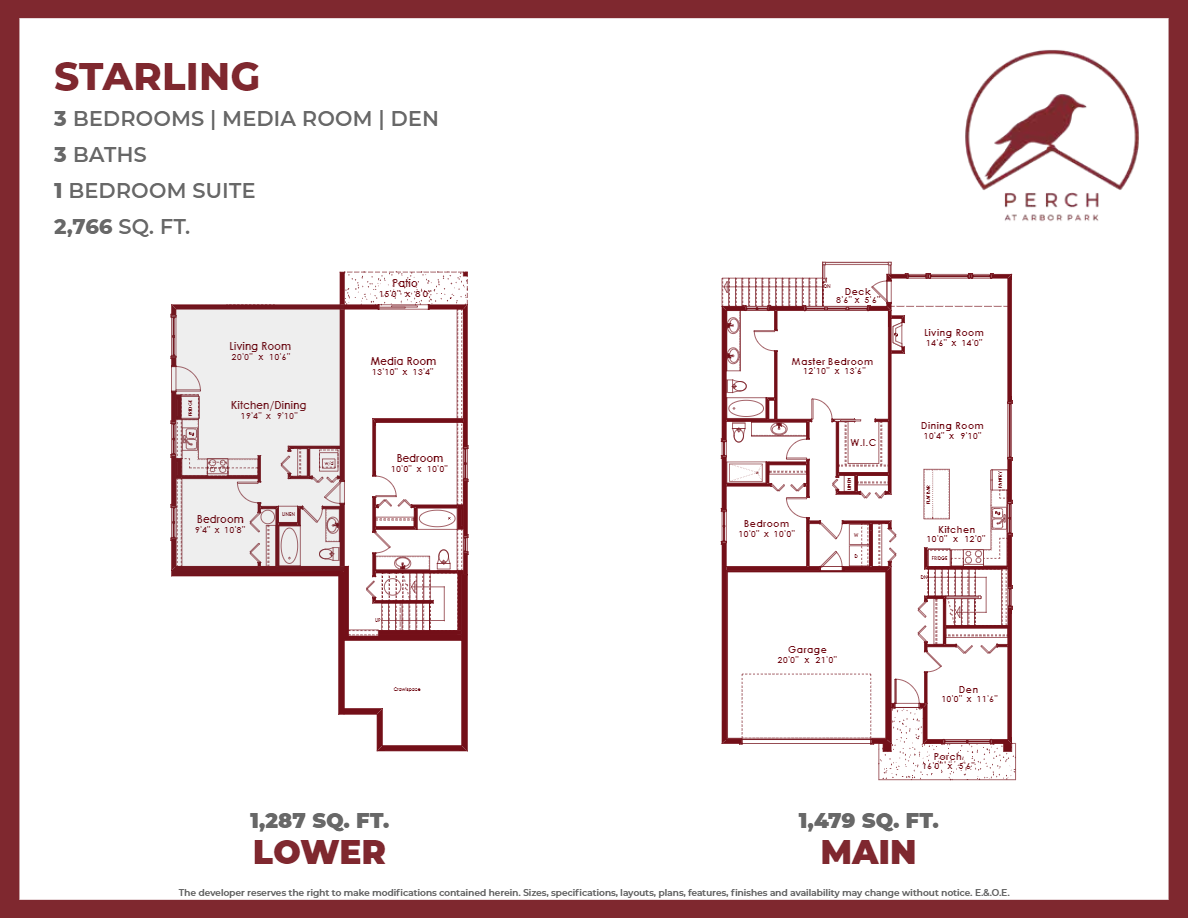 Arbor Park | Starling | Floor Plans and Pricing