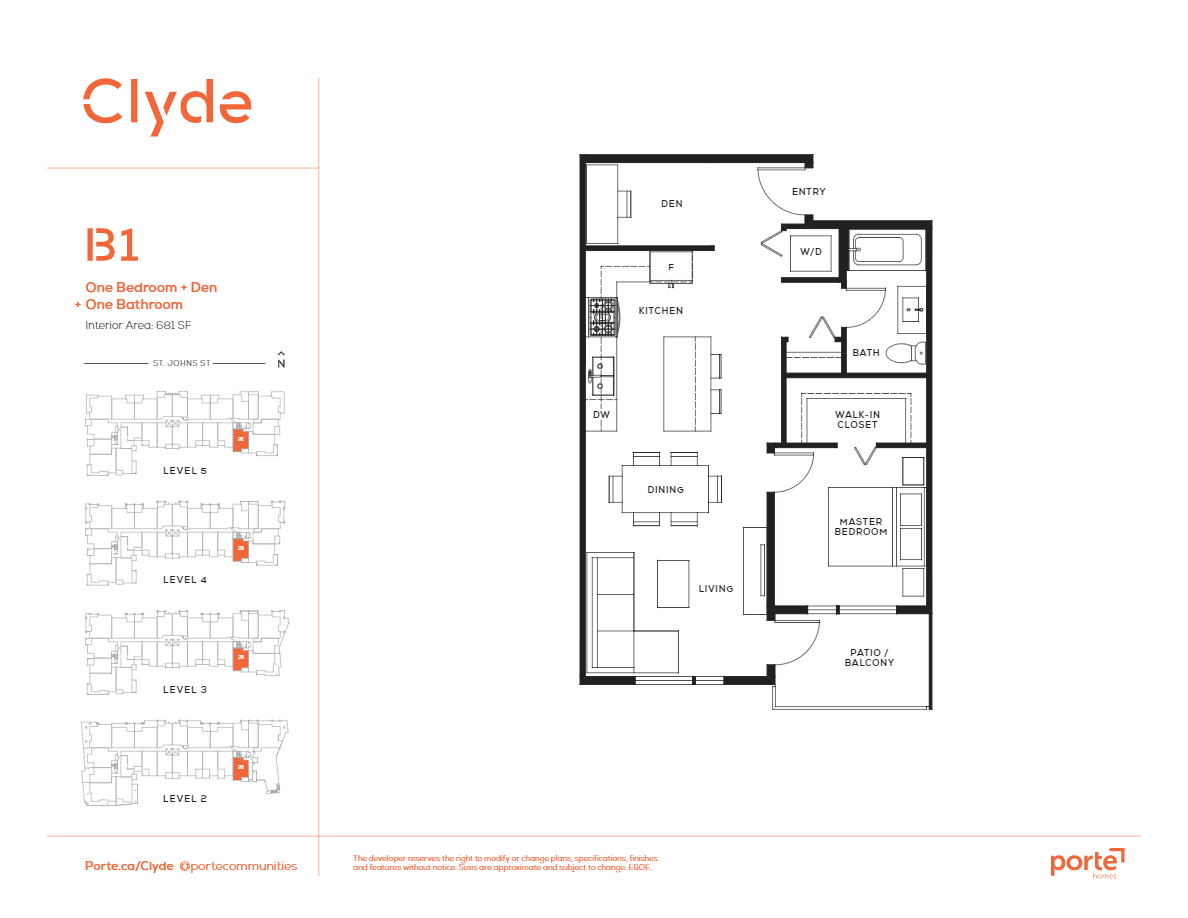 Clyde - B1 Floor Plan, Port Moody BC | Livabl