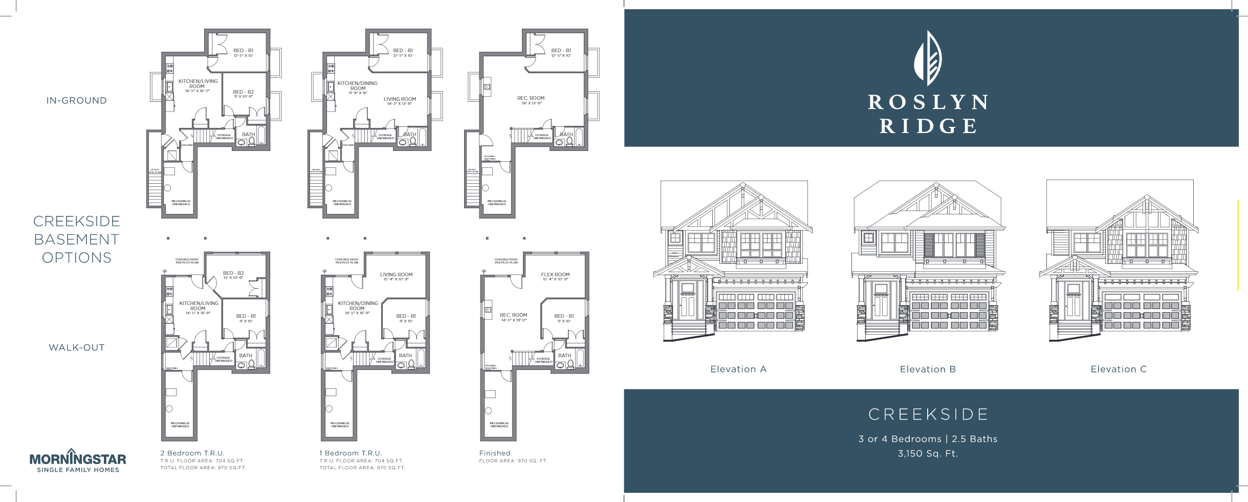 Roslyn Ridge | Creekside A | Floor Plans and Pricing