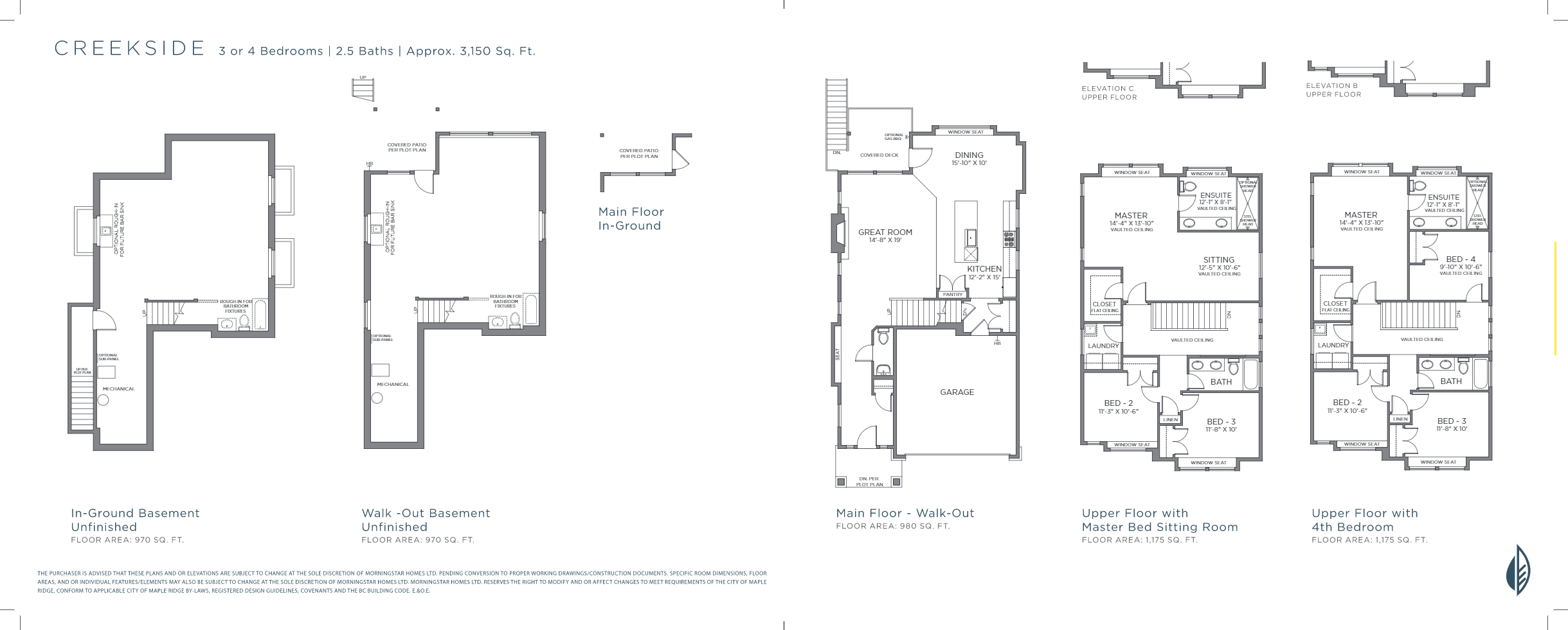 Roslyn Ridge | Creekside A | Floor Plans and Pricing