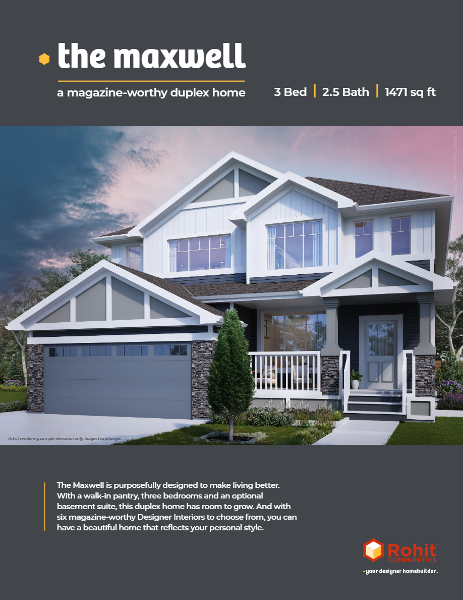 Glenridding Ravine Townhomes - Maxwell Floor Plan, Edmonton AB | Livabl